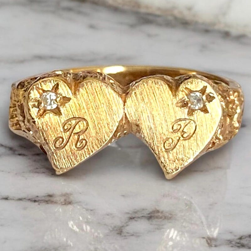 1980s Gold Ring - Etsy