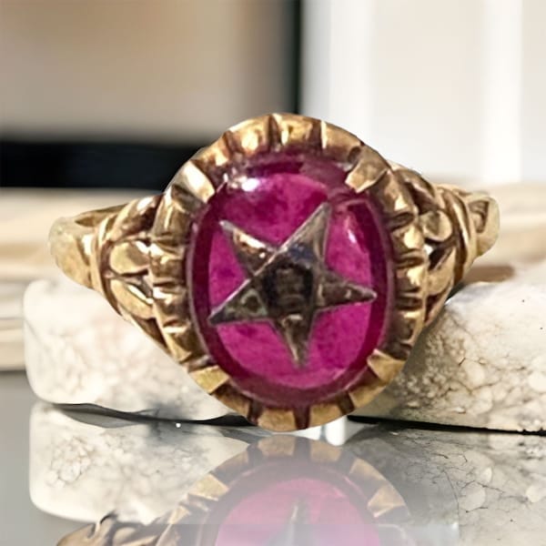 Eastern Star Ring - Etsy