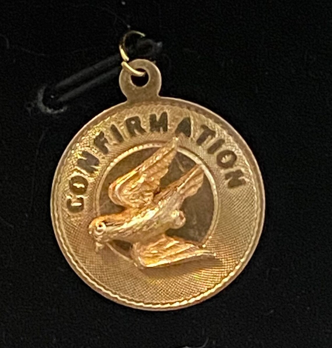 VINTAGE 14K Yellow Gold 3D CONFIRMATION Medal Religious - Etsy