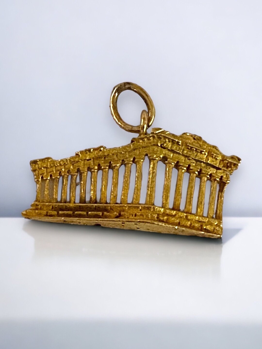 BEAUTIFUL Italian 18k 750 Yellow Gold ROME Colosseum Charm Pendant - Etsy