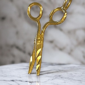 Vintage 14K Yellow Gold Hairdresser SCISSORS Charm Pendant - Etsy