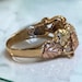 GORGEOUS Vintage Solid 10k Multi Tone Gold Grapevine Design Band Ring ...