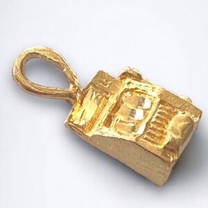 Vintage 14k Yellow Gold Gambling SLOT MACHINE Casino Charm Pendant - Etsy