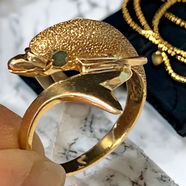 Dolphin Ring - Etsy