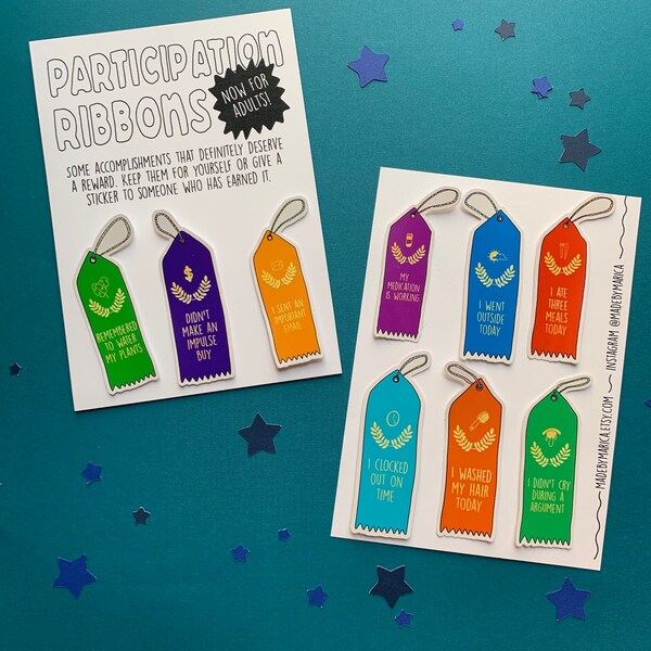 Ribbon Stickers - Etsy