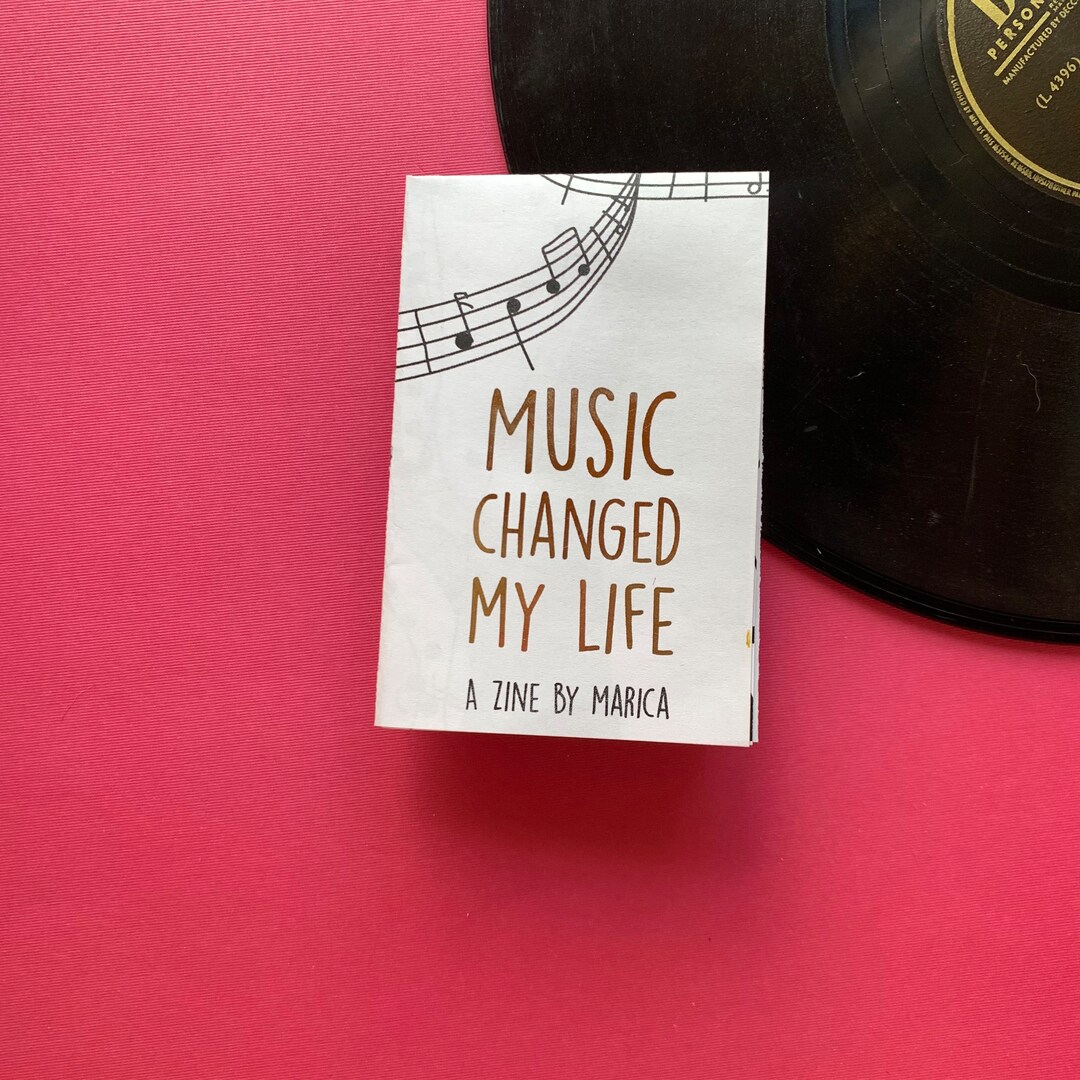 Music Changed My Life Mini Zine Comic Book - Etsy
