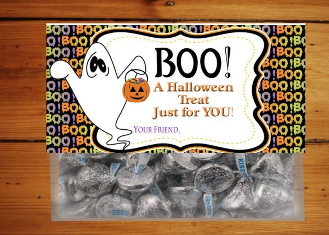 Halloween Treat Toppers Boo Treat Bags Halloween Bag - Etsy