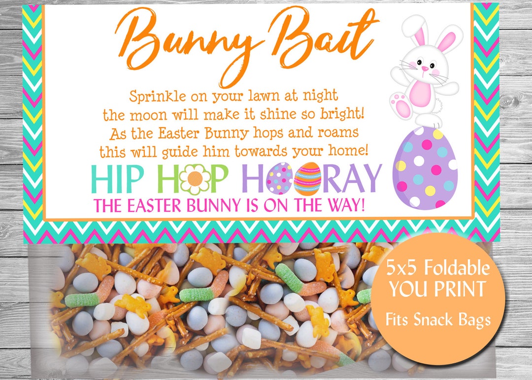 Bunny Bait Topper, Bunny Bait Treat Card, Easter School Bunny Bait YOU ...
