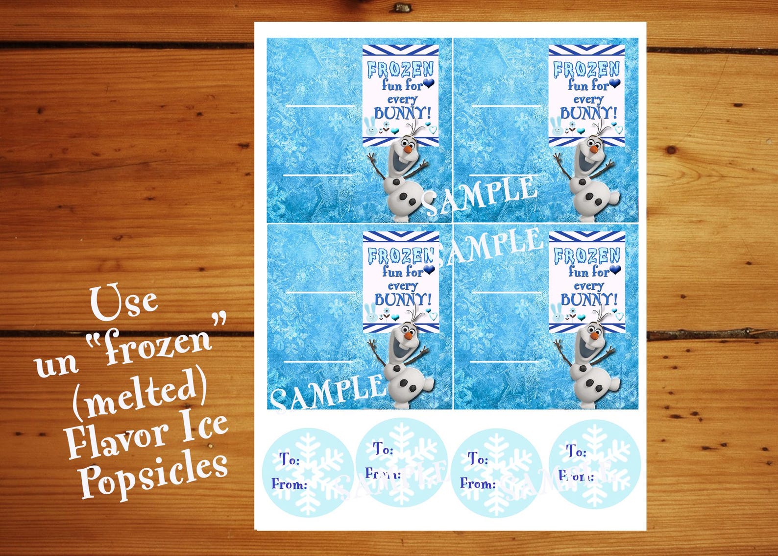 Easter Gift, Frozen Olaf Tag, Gift Card Kids School, Bunny Easter Party ...