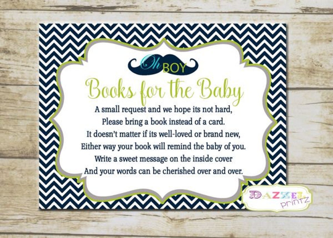 Little Man Mustache Books for Baby Mustache Baby Shower Bring - Etsy UK