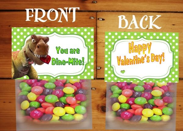 TREX Valentine Treat Topper, T REX Valentine Instant, INSTANT Download ...