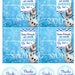 Olaf Frozen Popsicle Card, Olaf Party Thank You Gift Instant Download ...
