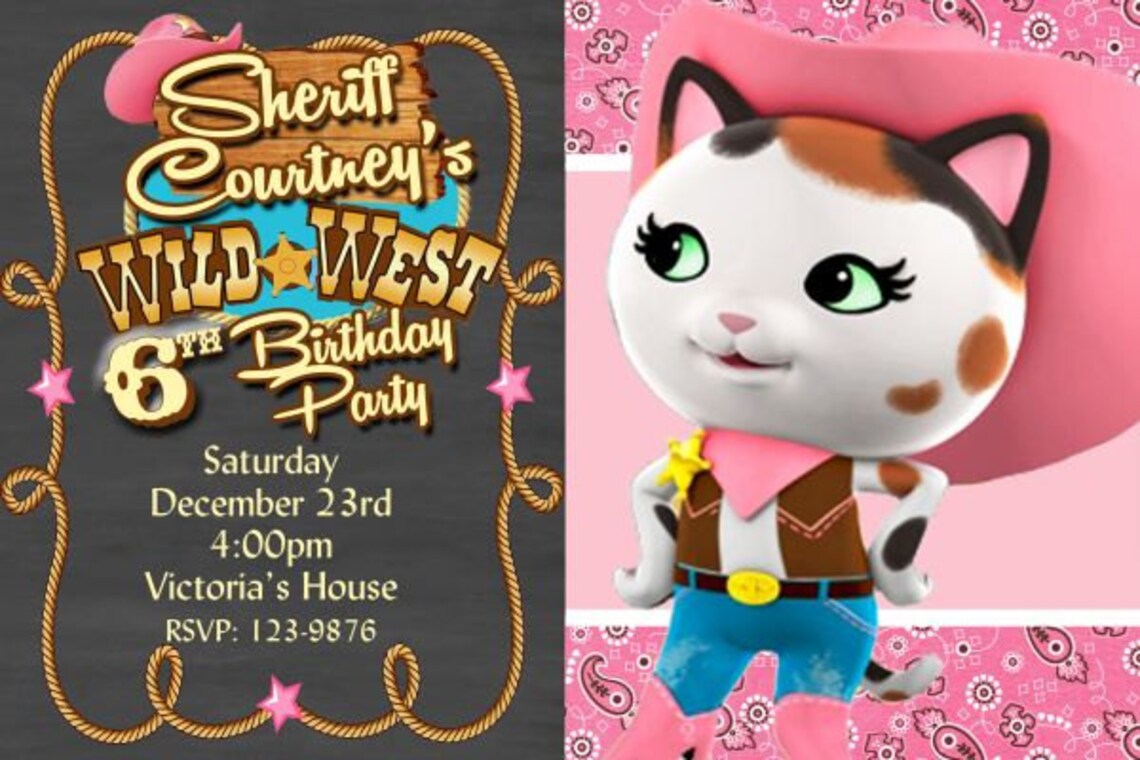 Sheriff Callie Invitation Sheriff Callie's Birthday - Etsy