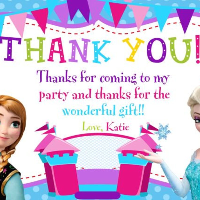 Frozen Thank You - Etsy