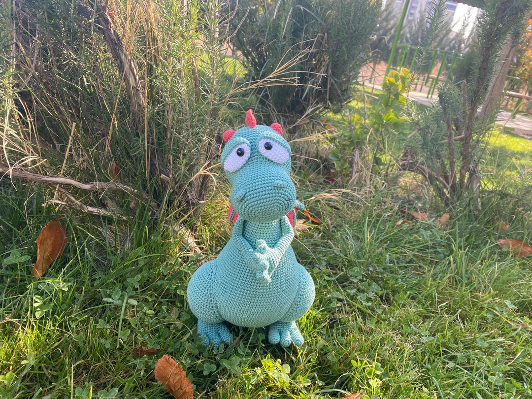 Amigurumi Dragon Pattern , Crochet Fantasy Toy PDF , Stuffed Animal ...