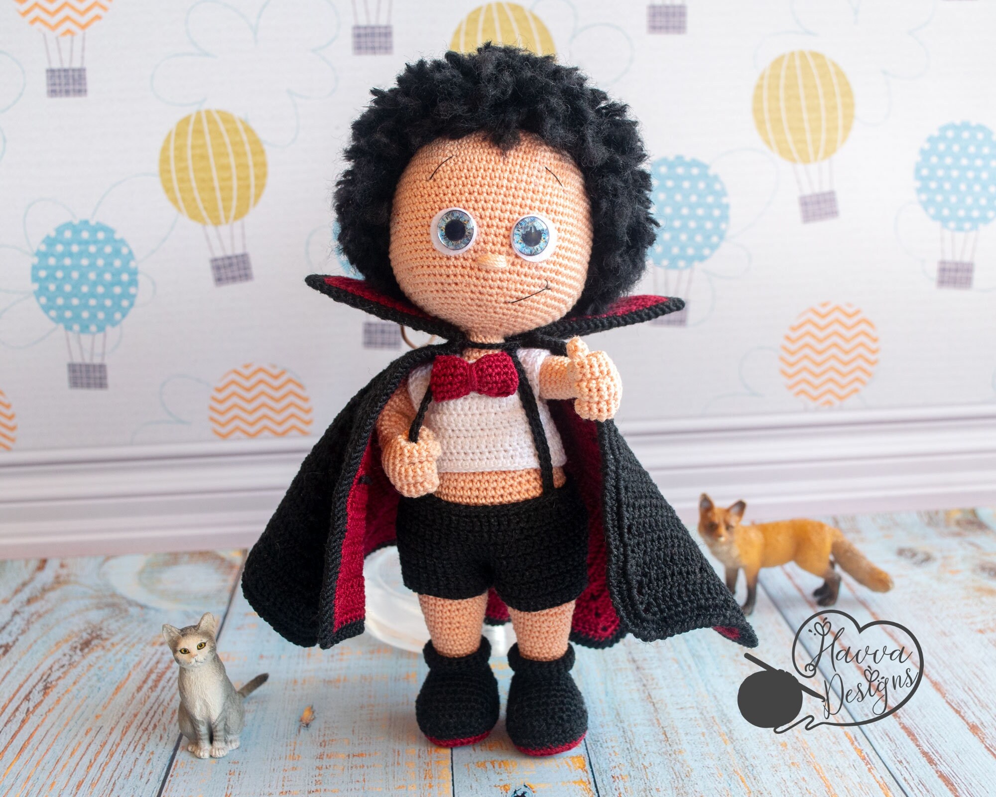 Vlad the Little Vampire Crochet Vampire PATTERN Halloween | Etsy