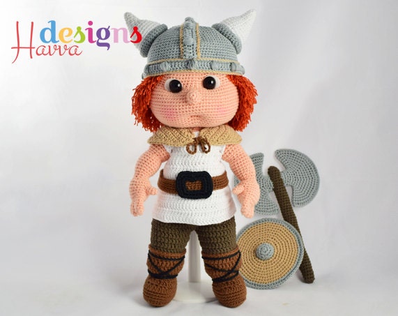 Tommy the Little Viking CROCHET Viking Pattern | Etsy
