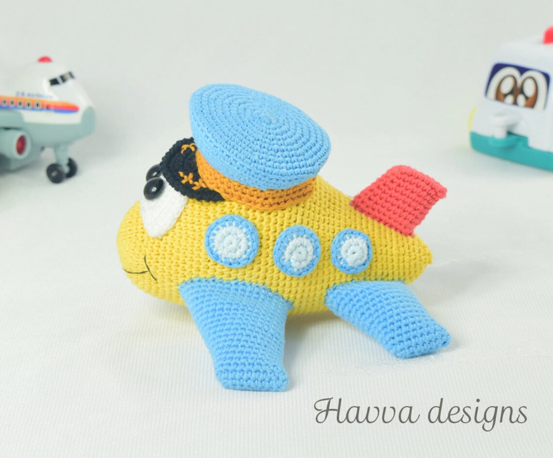 Pilot Plane Amigurumi PDF Crochet Pattern | Etsy
