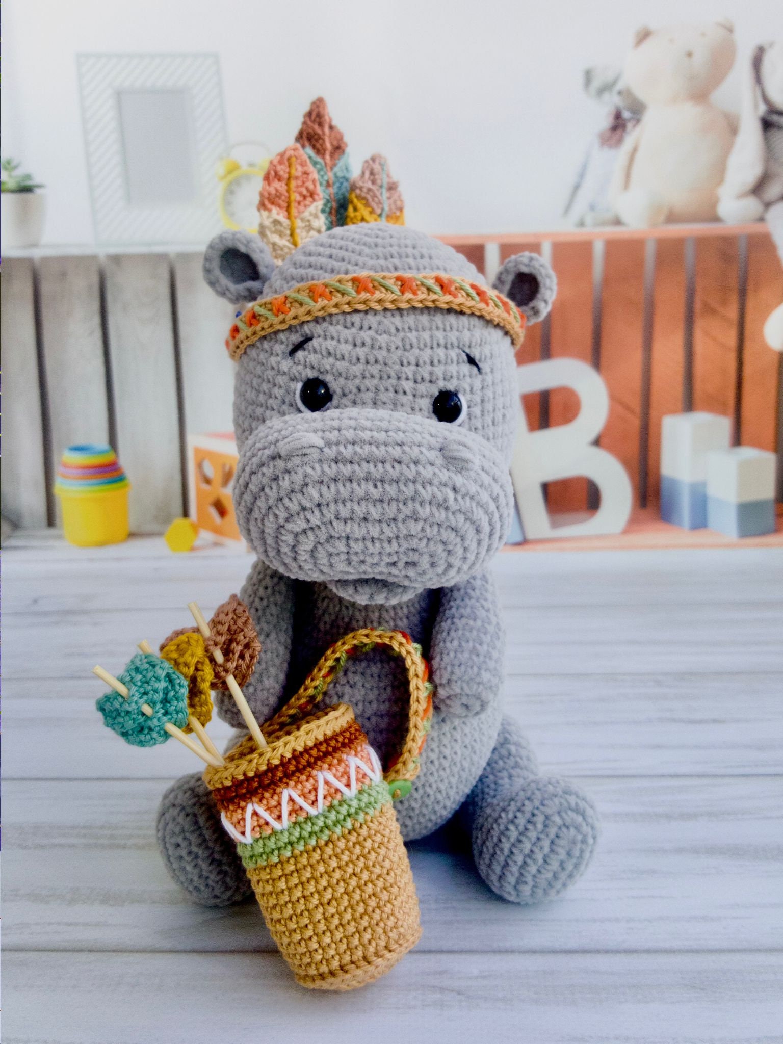 Instrucciones Amigurumi Hipopótamo