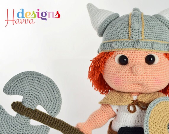 Tommy the Little Viking CROCHET Viking Pattern | Etsy