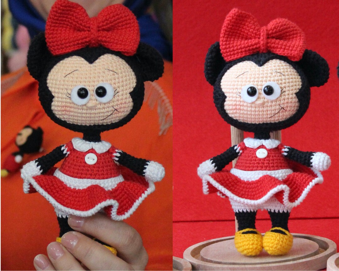 Mini Minnie Bonnie, Amigurumi Doll Pattern, Crochet Doll Pattern ...