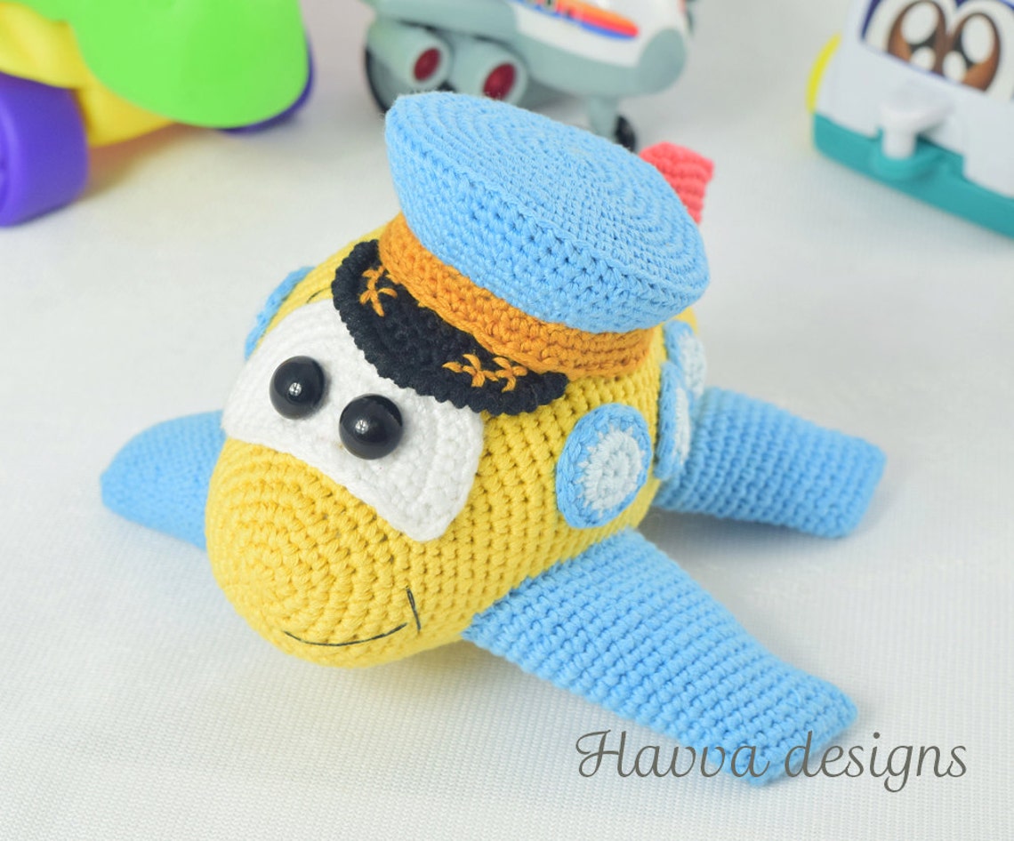 Pilot Plane Amigurumi PDF Crochet Pattern | Etsy