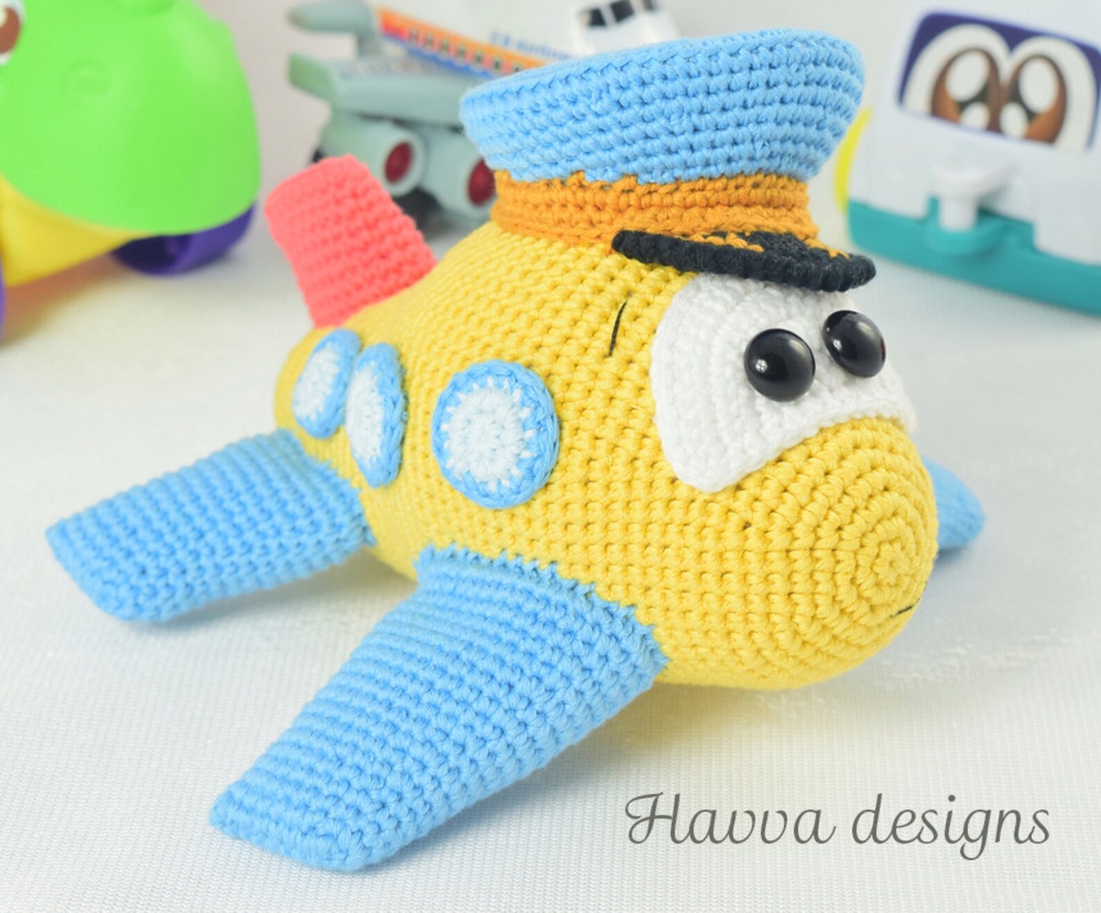 Pilot Plane Amigurumi PDF Crochet Pattern | Etsy