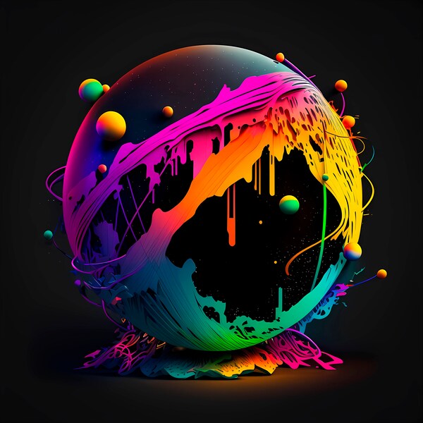 Neon Canvas Art - Etsy