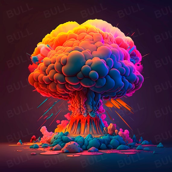 Atomic Bomb Explosion Color