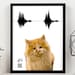 Custom Cat Memorial Gift | Cartoon Portrait and Soundwave | Scan QR ...