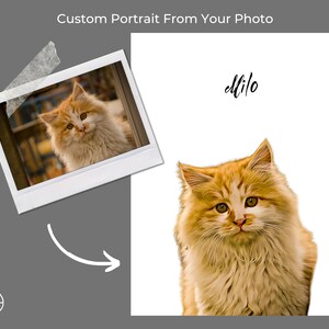 Custom Cat Memorial Gift | Cartoon Portrait and Soundwave | Scan QR ...