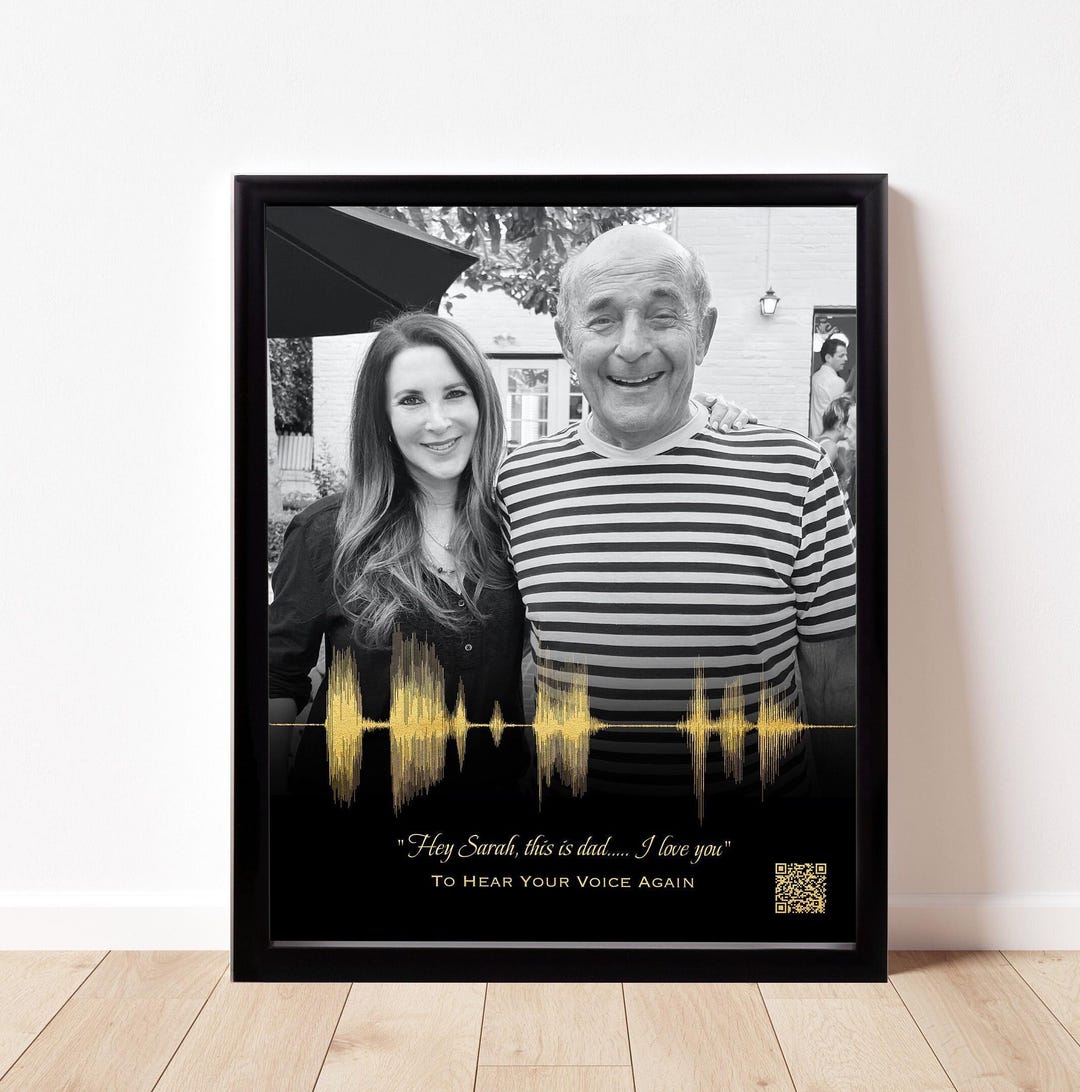 Dad Memorial Picture: Custom Voicemail Soundwave Art Sympathy Gift - Etsy