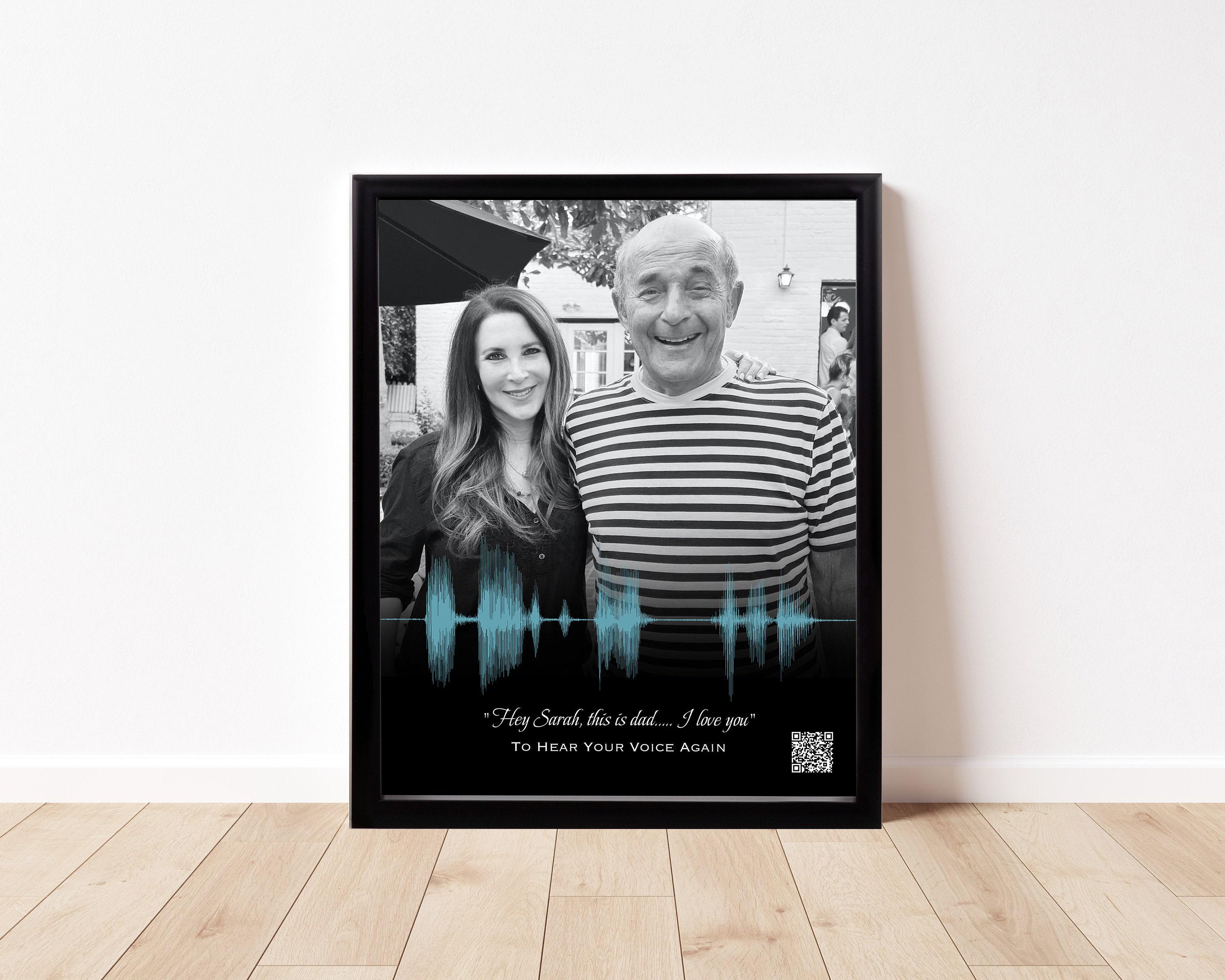 Dad Memorial Picture: Custom Voicemail Soundwave Art Sympathy Gift - Etsy