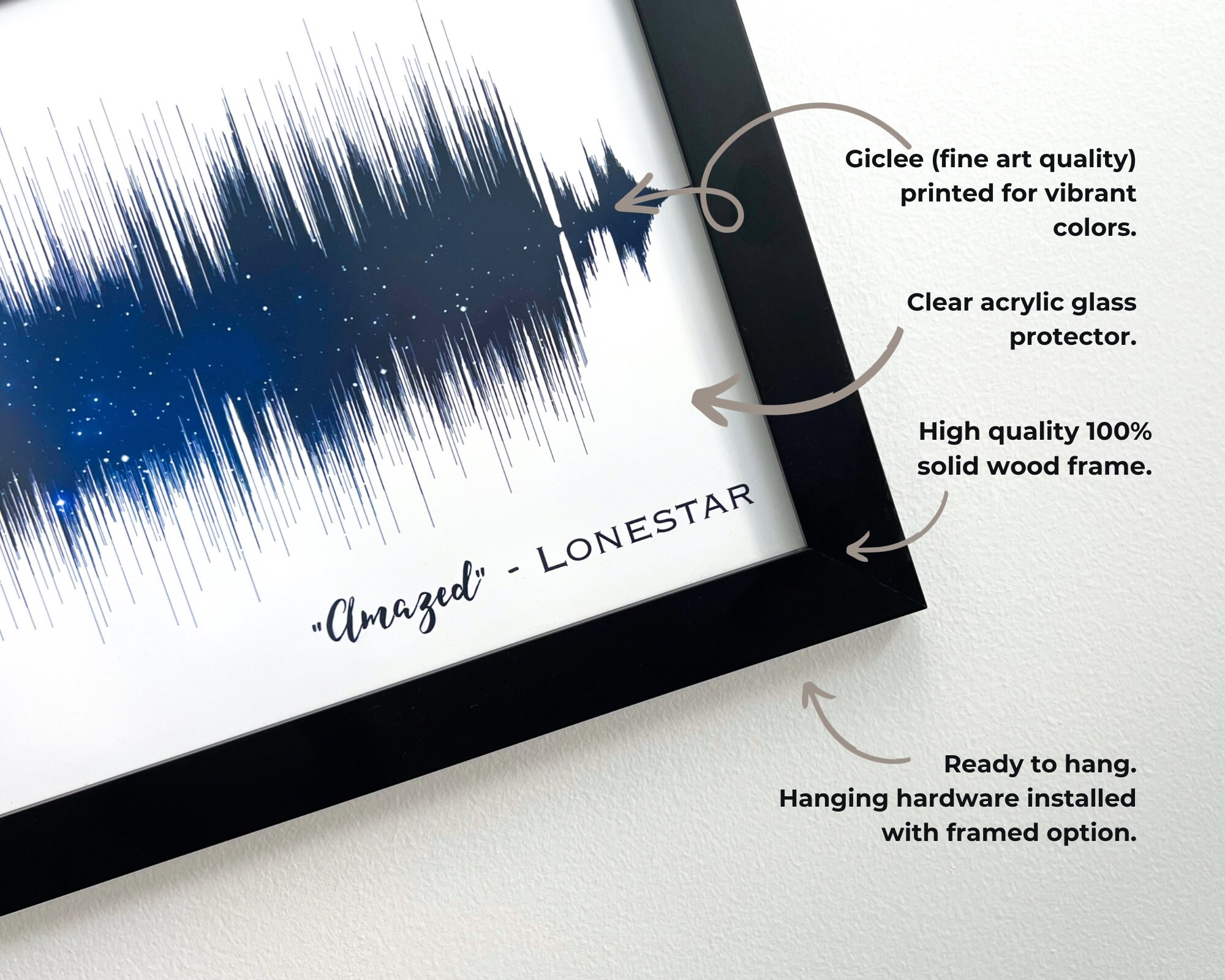 Baby Heartbeat Soundwave Art Print: Ultrasound Frame, First Time Mom ...