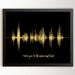 Personalized Sound Wave Art Print: Voice Recording Gift - Etsy