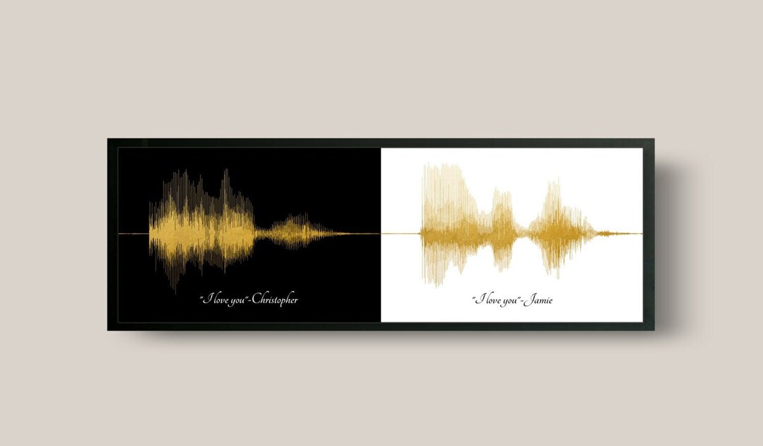Custom Sound Wave Art Print – 1st Anniversary Paper Gift - Etsy