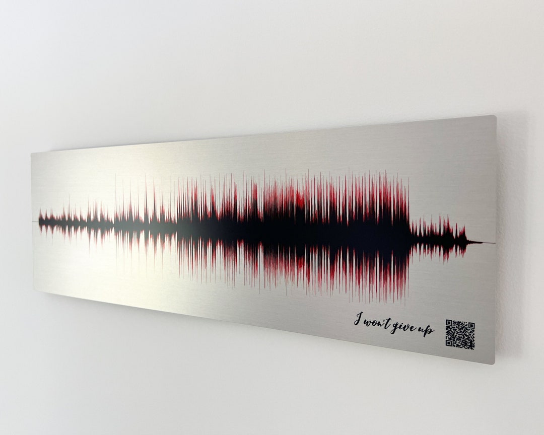 Personalized Song Sound Wave Art on Metal | Unique and Memorable ...