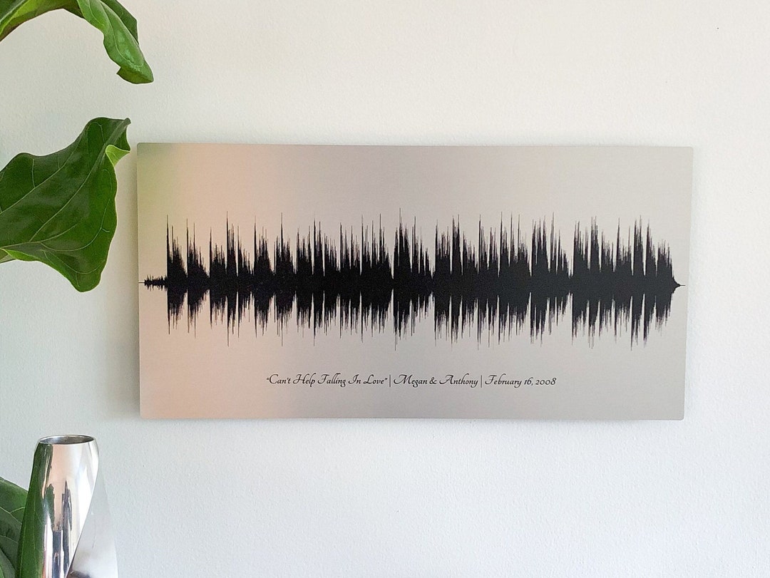 Custom Soundwave Art: Personalized Metal Wall Decor, Voice Recording ...
