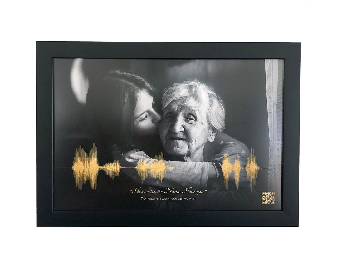 Voice Recording Memorial Gift | Loss of Mother | Voicemail Soundwave ...