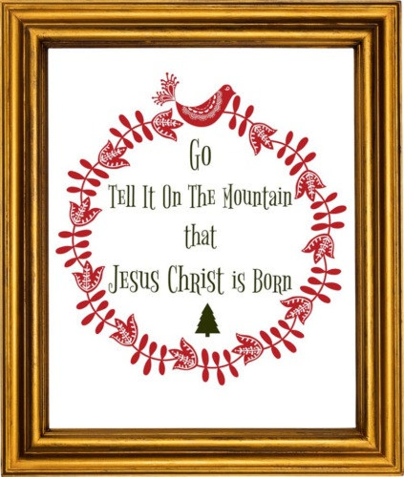 Christmas Prints Set 5 Scripture Prints Digital Download Bible Verse ...