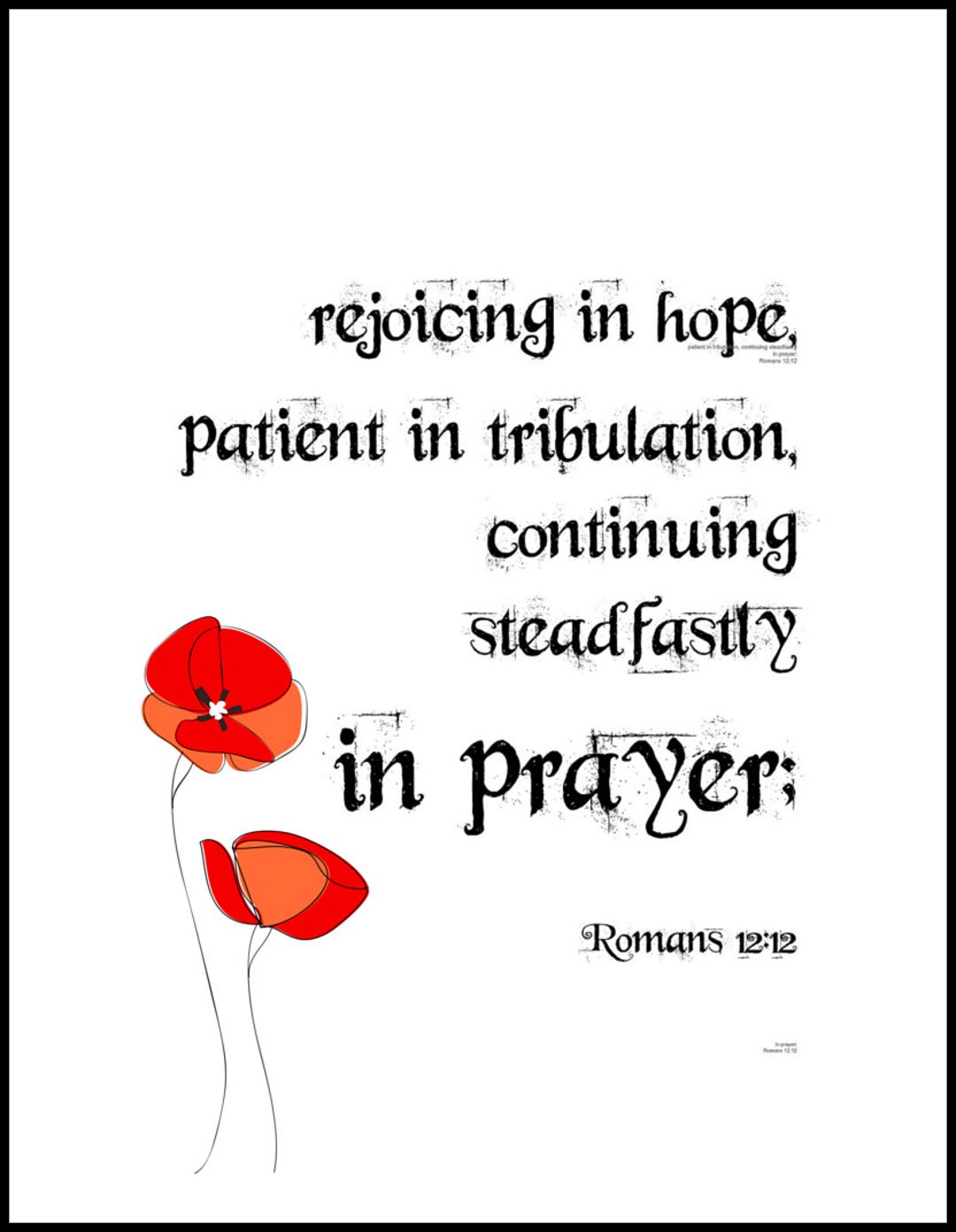 Scripture Printable 8x10 Bible Verse Art Print Romans Instant Digital ...