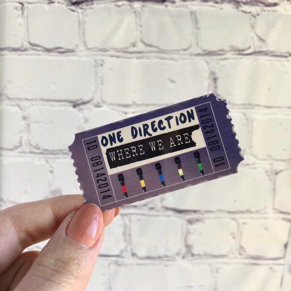 One Direction Ticket - Etsy