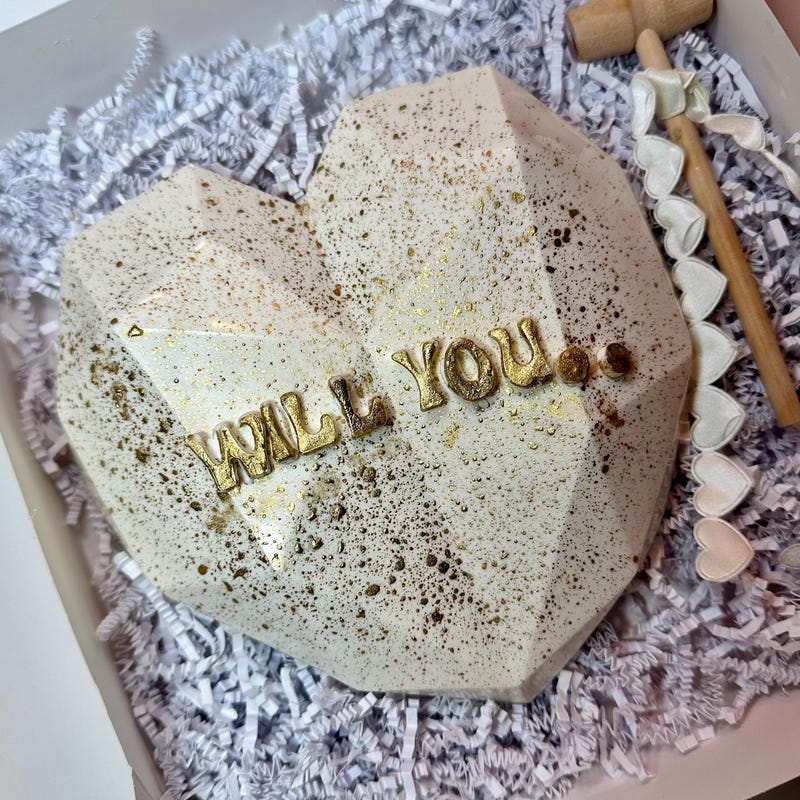 Chocolate Breakable Heart - Etsy