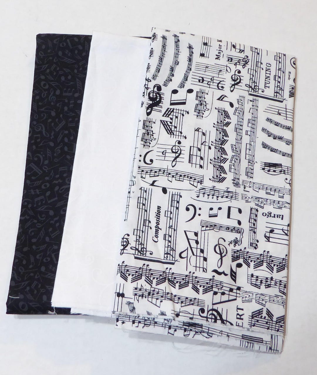 Musical Black and White New Half Yard Plus Bundle - Etsy