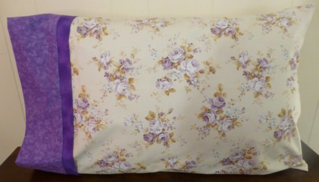 Pillowcasepackage of 2 Purple Roses. Standard Size 20 X 30 - Etsy