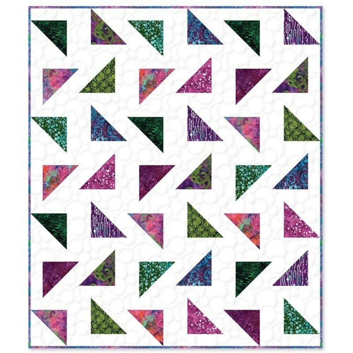 Triangle Tango Kit90x108pattern/fabric for - Etsy