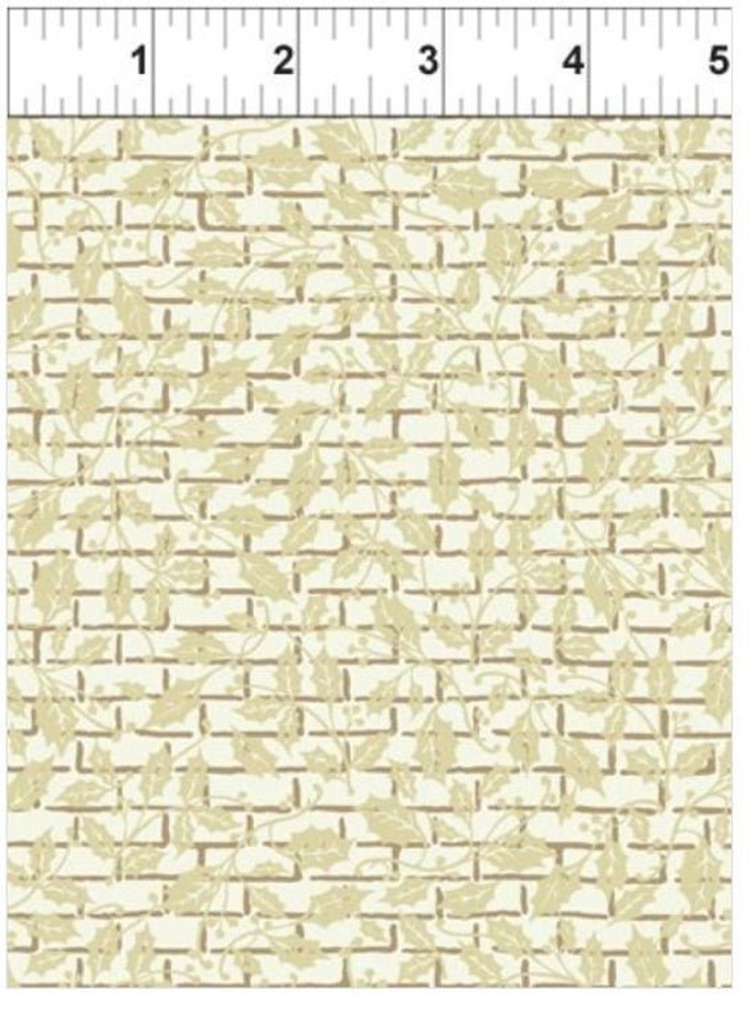 Cream Tonal Grid Winter Twist by Jason Yenter Cream Cotton Fabric by in ...