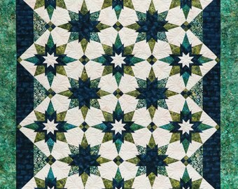 EMERALD ISLE Quilt Pattern Running W/ Scissors Studio 180 Design River ...