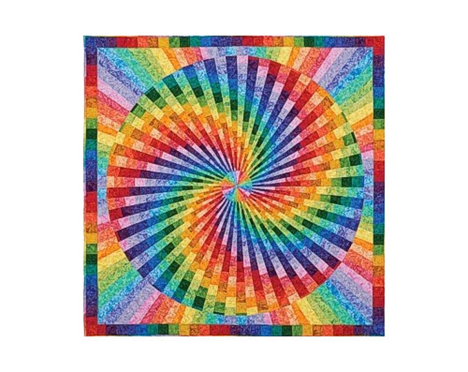 Prism Squared Quilt Pattern Using Strips from: Phillips Fiber Art - Etsy