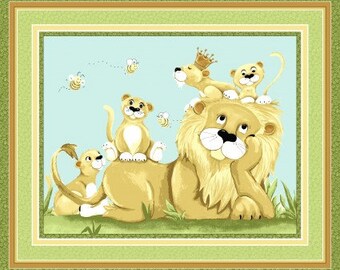 Lyon King Panel Quilt Kit 55.5 X 50.5 - Etsy